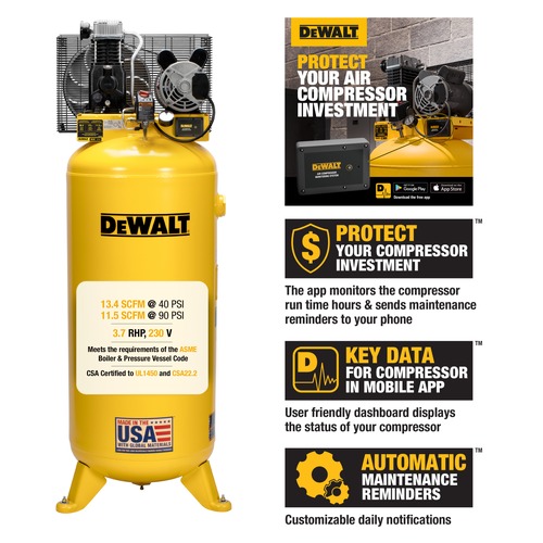 Dewalt upright air compressor store