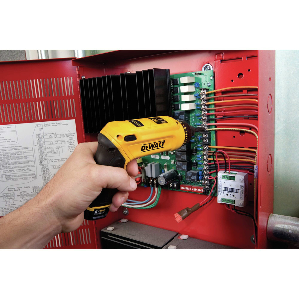 Dewalt 8V MAX Brushed Lithium-Ion Cordless Gyroscopic Screwdriver Kit ...