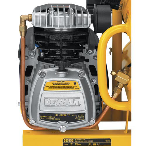 Dewalt 1.1 HP 4 Gallon Oil Lube Hand Carry Air Compressor D55153
