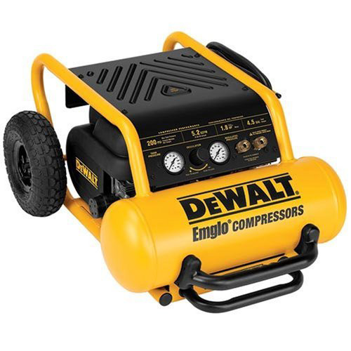 Factory Reconditioned Dewalt 1.6 HP 4.5 Gallon Oil Free Portable Wheelbarrow Air Compressor D55146R